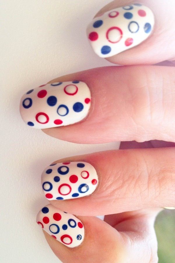 50 Stylish Polka Dots Nail Art Designs Styletic