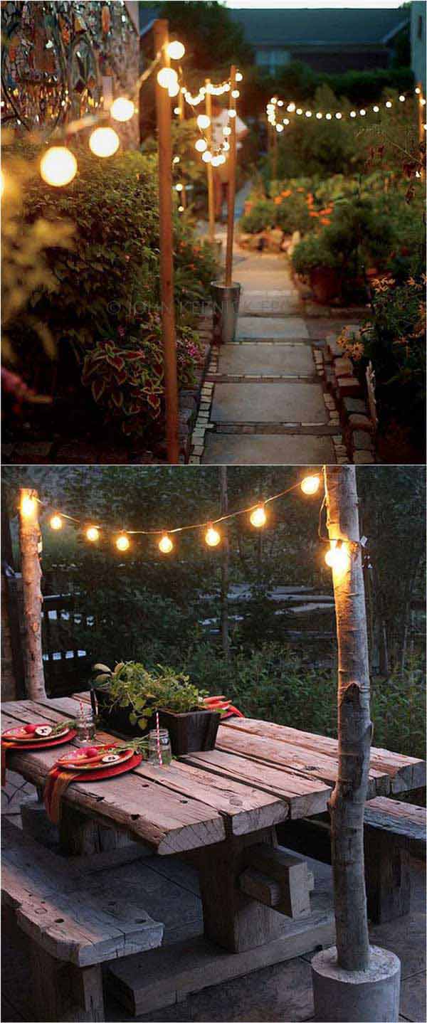20 DIY Backyard Lighting Ideas Styletic 20 DIY Backyard Lighting Ideas Styletic
